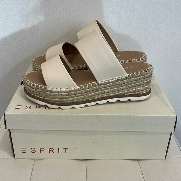 Esprit | Shoes | Esprit Katalina Off White Platform Slide Sandal | Poshmark